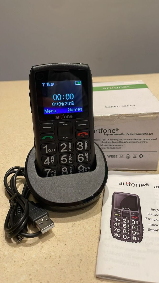 1807) ARTFONE BIG BUTTON MOBILE PHONE FOR ELDERLY, C1+ DUAL SIM UNLOCKED, 1400MAH BATTERY ...