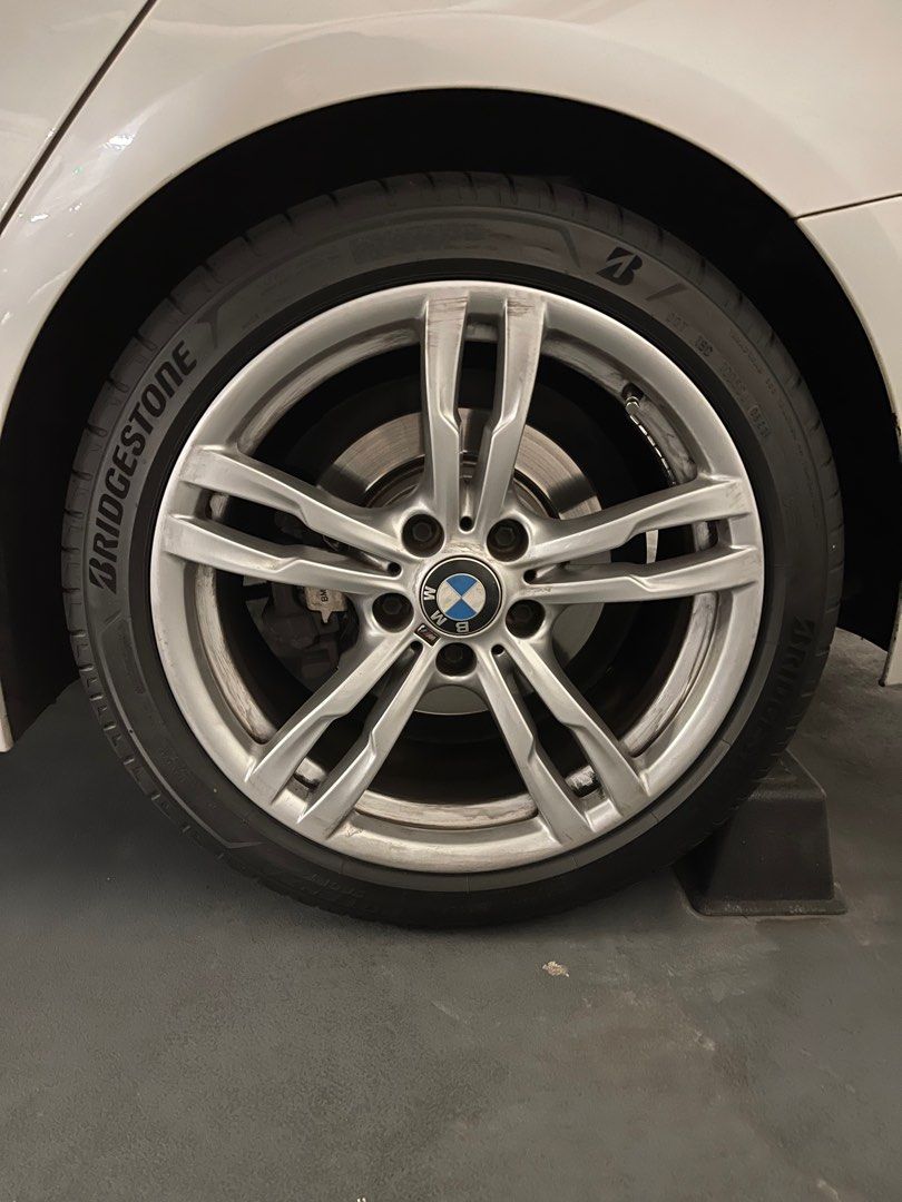 18inch Original BMW Rims with New Tyres, Car Accessories, Tyres & Rims ...