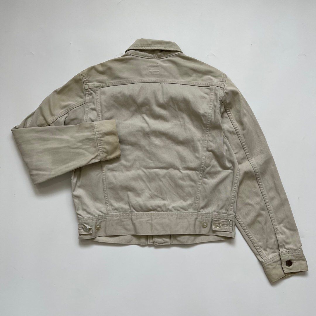 1960s Repro Lee Westerner Sanforized Type 3 Off-White Denim Trucker ...