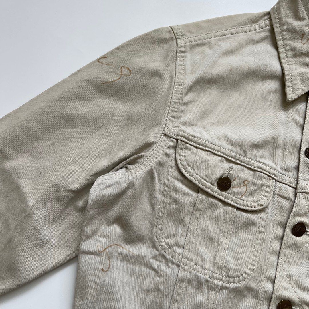 1960s Repro Lee Westerner Sanforized Type 3 Off-White Denim Trucker ...