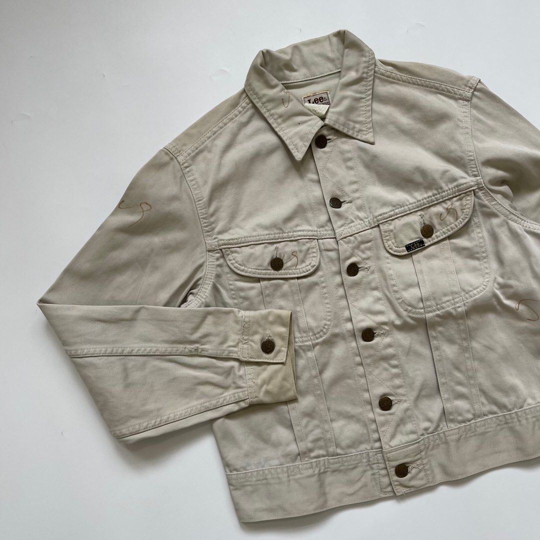 1960s Repro Lee Westerner Sanforized Type 3 Off-White Denim Trucker ...