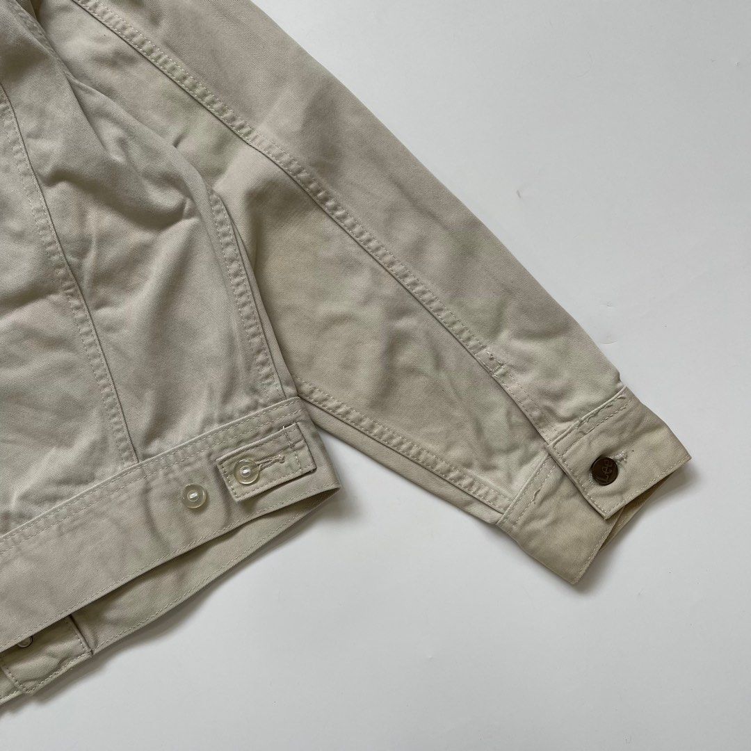 1960s Repro Lee Westerner Sanforized Type 3 Off-White Denim Trucker ...