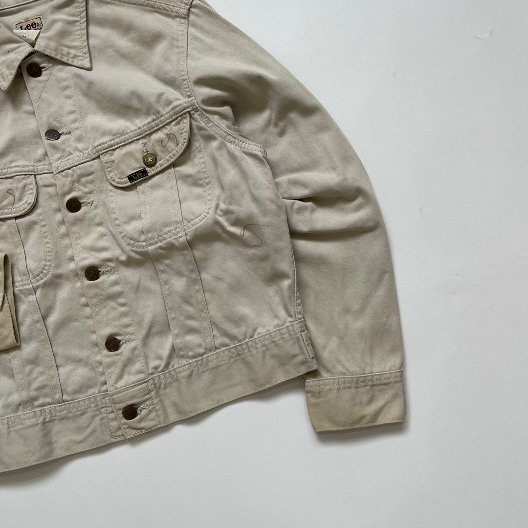 1960s Repro Lee Westerner Sanforized Type 3 Off-White Denim Trucker ...