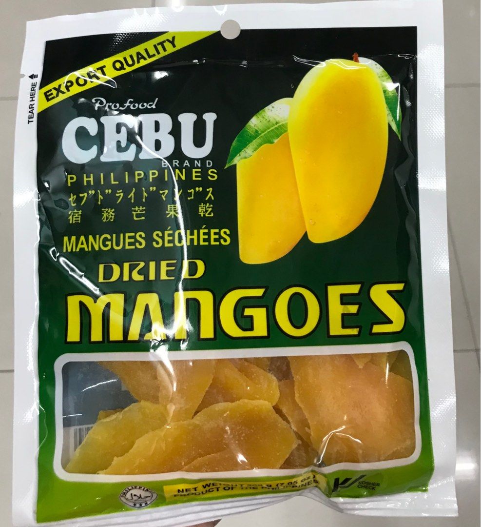 200g Profood Cebu Brand Dried Mangoes Pasalubong Philippine Mango, Food & Drinks, Packaged ...