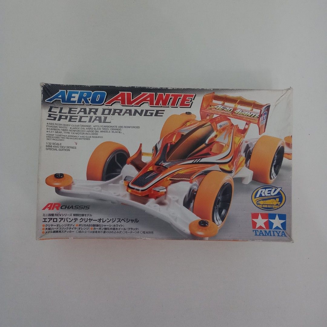2015 tamiya 95083 aero avante clear orange special mini 4wd rev series ...