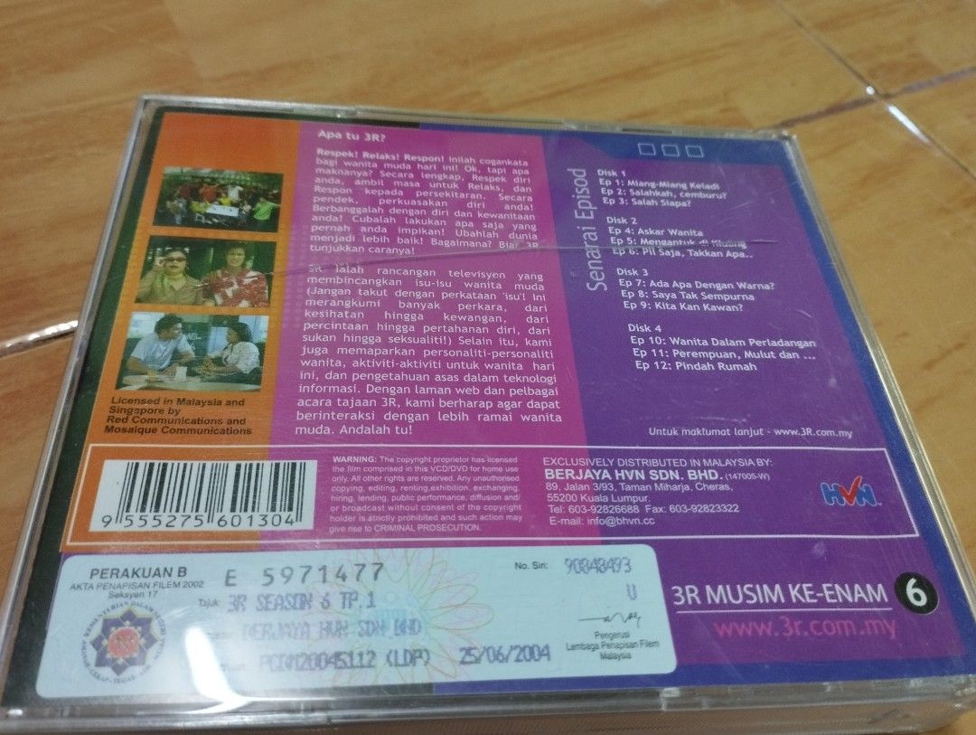 3R season 6 malaysia show vcd, Hobbies & Toys, Music & Media, CDs & DVDs on Carousell