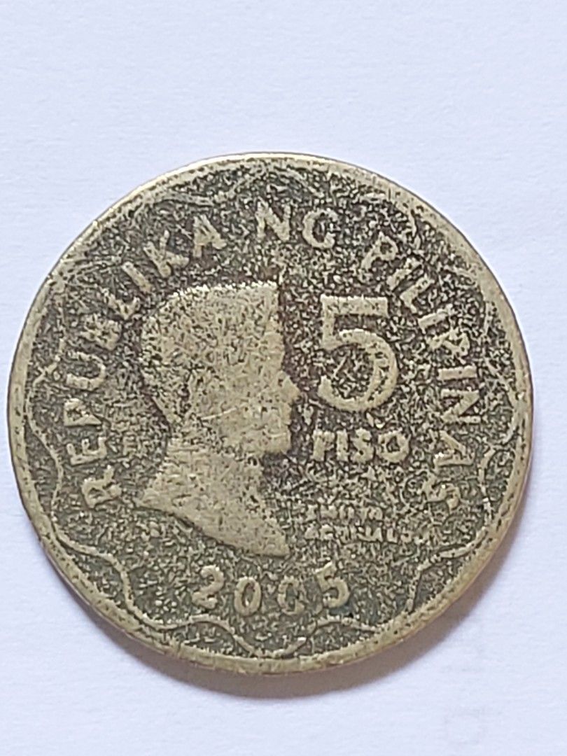 5 piso bsp Error coin 2005&1998, Hobbies & Toys, Memorabilia ...