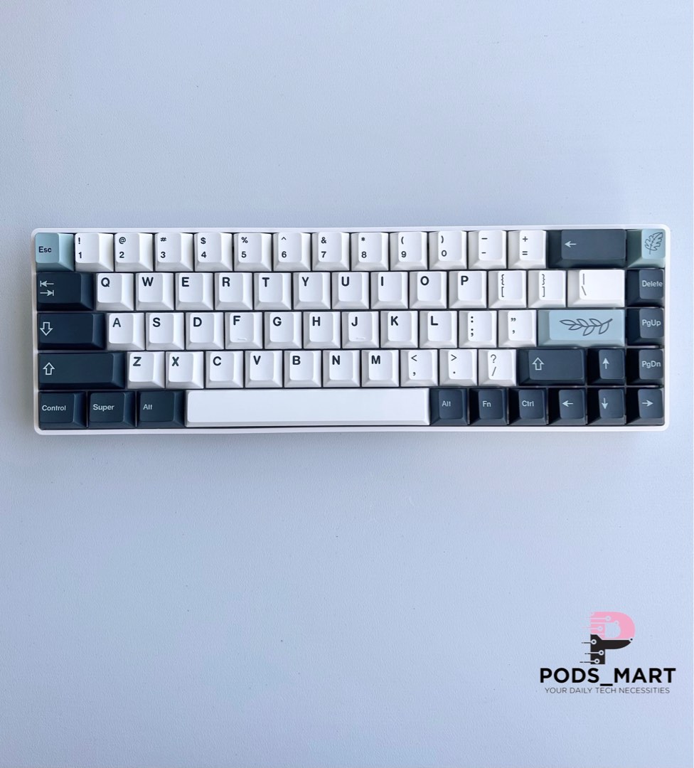 65% custom mechanical keyboard (Botanical keycaps), Computers & Tech, Parts & Accessories ...