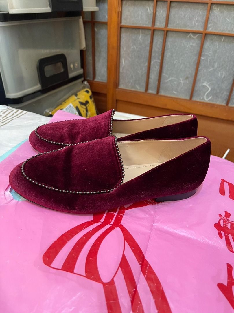 二手鞋 」 COACH 女版休閒鞋 7C（暗紅）鐵2-5, 她的時尚, 鞋類, 平底鞋、休閒鞋在旋轉拍賣