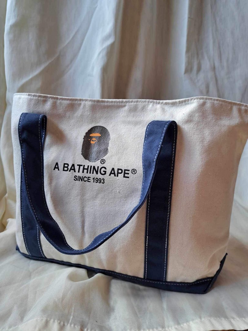 A BATHING APE TOTE BAG, Men's Fashion, Bags, Belt bags, Clutches and ...