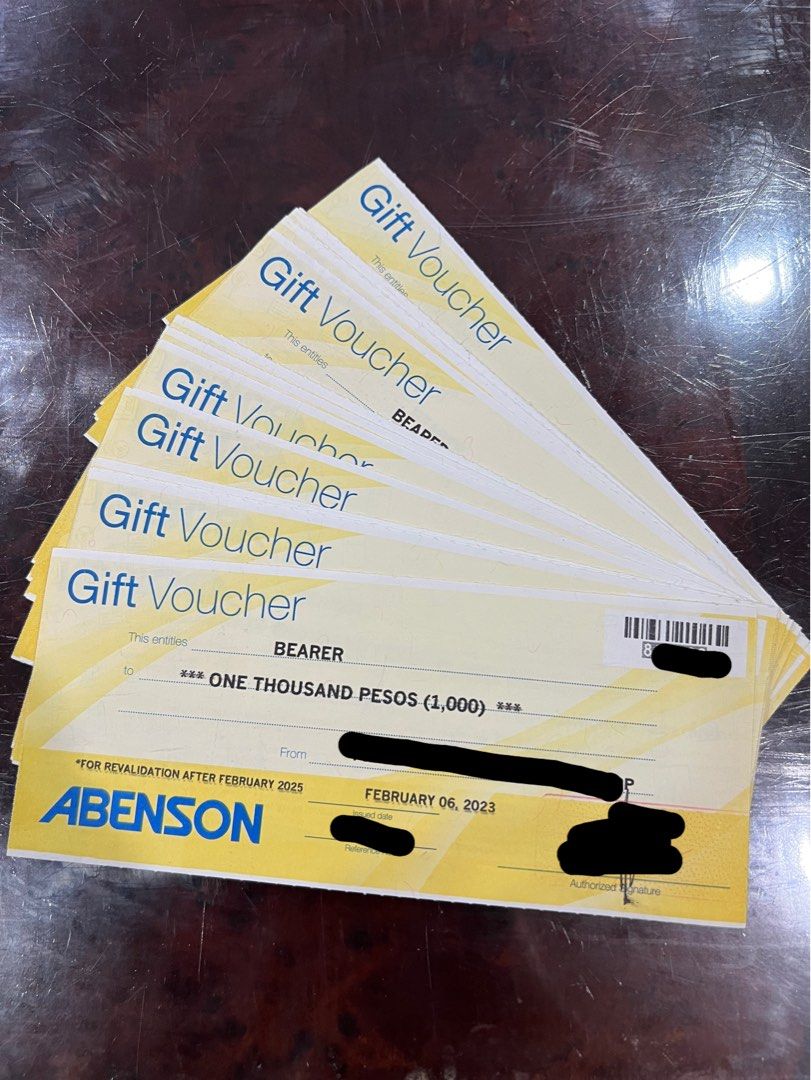 Abenson Voucher, Tickets & Vouchers, Vouchers on Carousell