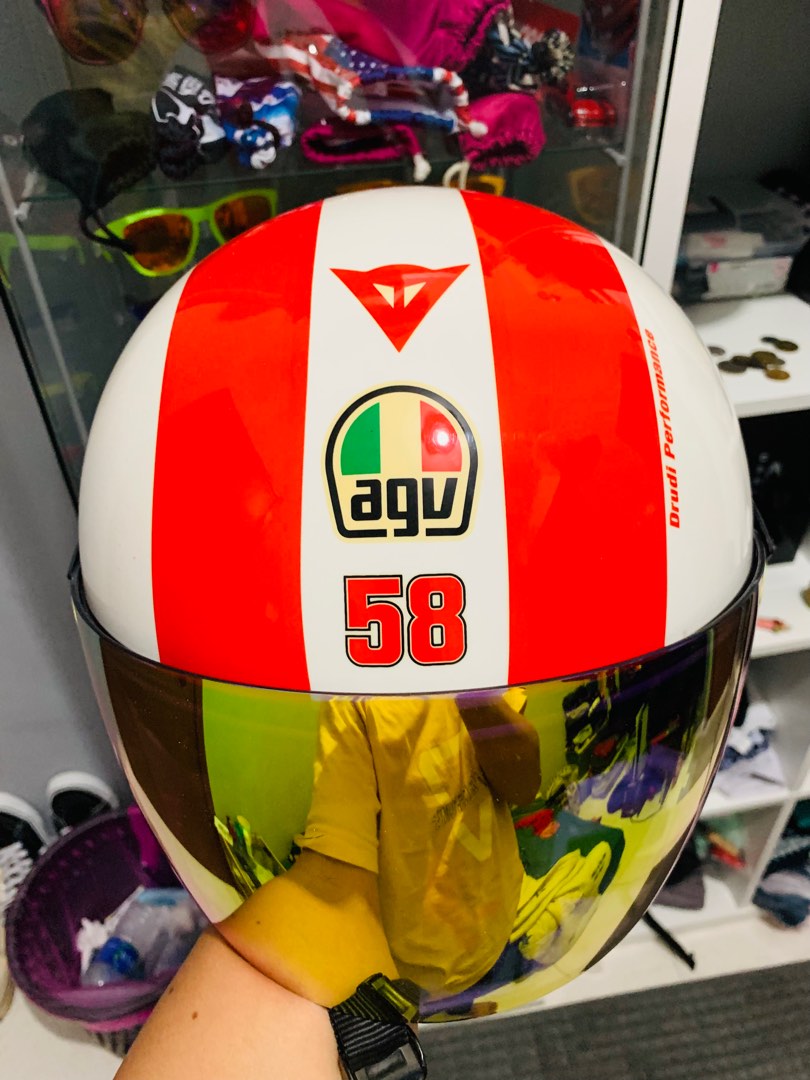 AGV bali simoncelli, Motorcycles, Motorcycle Apparel on Carousell