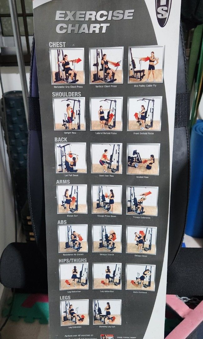 Marcy Home Gym Exercise Chart Pdf | EOUA Blog