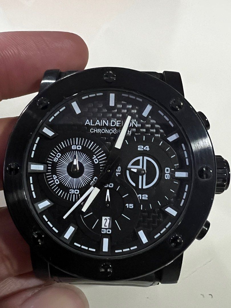 Alain Delon Chronograph Watch, Men's Fashion, Watches & Accessories ...