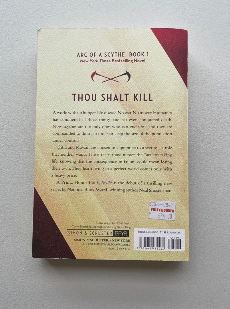 Arc of a Scythe: Scythe & Thunderhead, Hobbies & Toys, Books ...