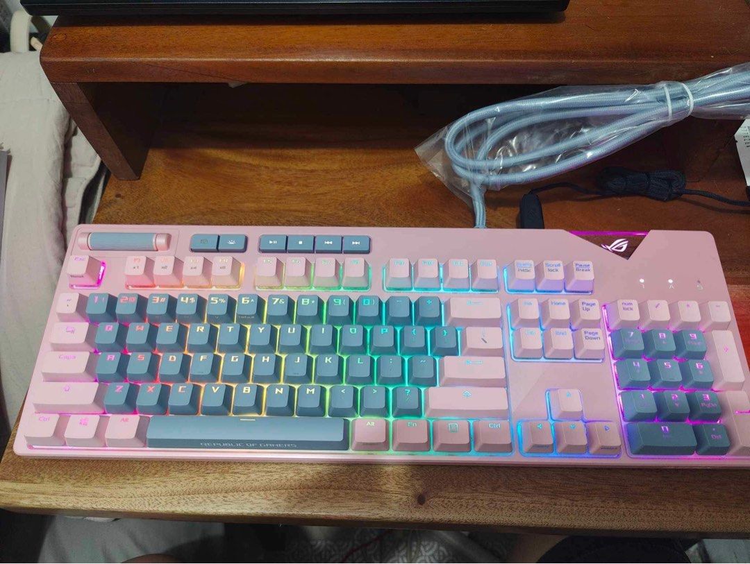 Asus ROG Strix Flare pink limited edition on Carousell