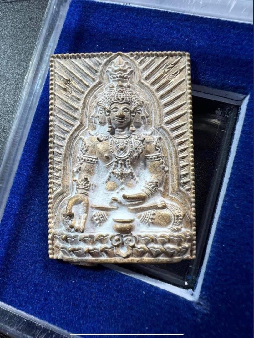 Authentic Phra Somdej Setthi 9 Nak Nur Rose Gold with Holy Powder Made ...