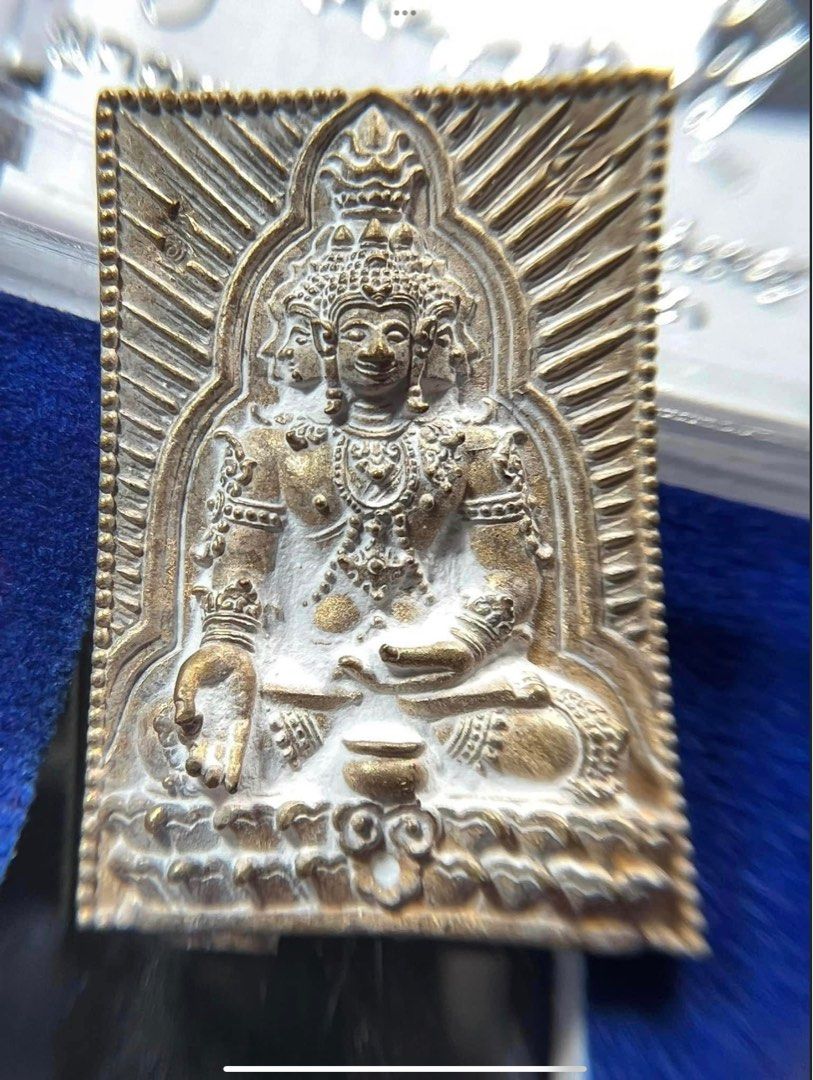 Authentic Phra Somdej Setthi 9 Nak Nur Rose Gold with Holy Powder Made ...