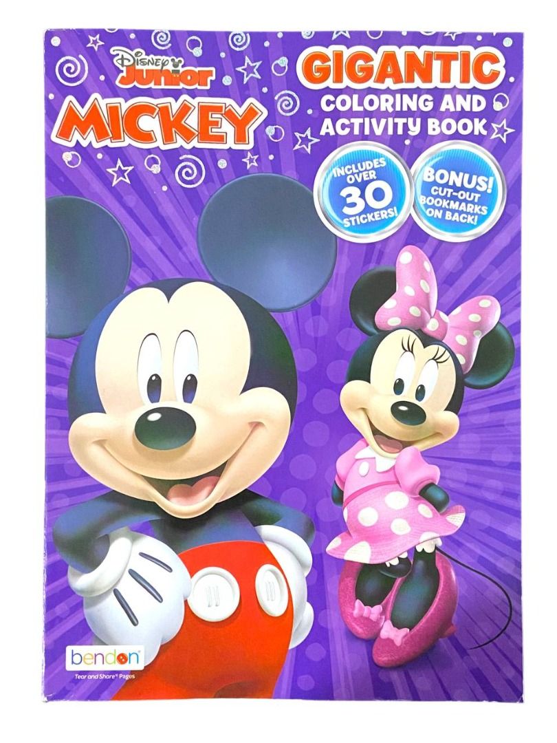 Bendon Disney Mickey Mouse & Minnie Mouse 192-Page Coloring and ...