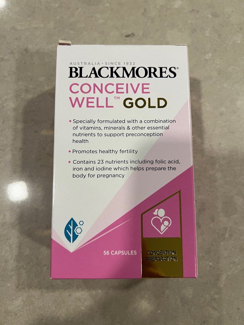 Blackmores Conceive Well Gold (Sealed), Health & Nutrition, Health ...