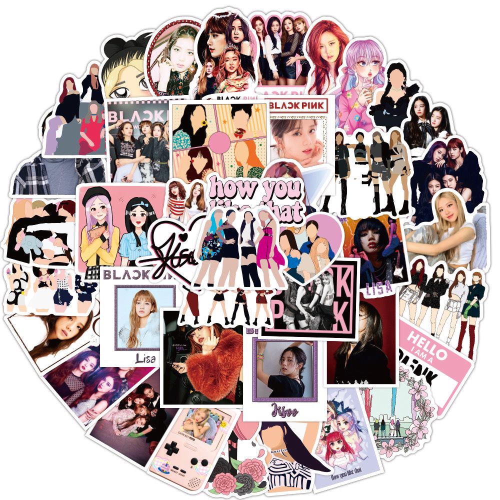 BlackPink Stickers (50pcs), Hobbies & Toys, Memorabilia & Collectibles ...