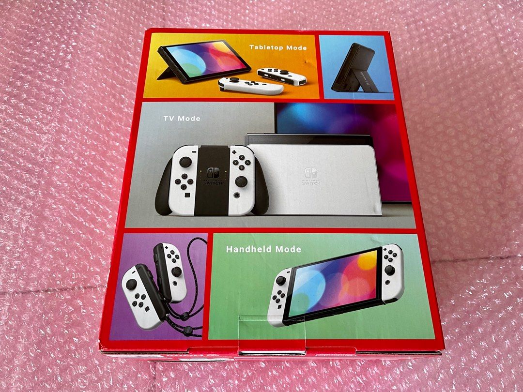 BNIB Nintentdo Switch OLED Console (White), Video Gaming, Video Game ...