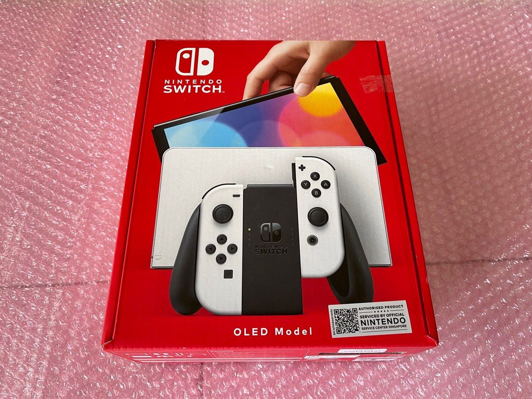 BNIB Nintentdo Switch OLED Console (White), Video Gaming, Video Game ...