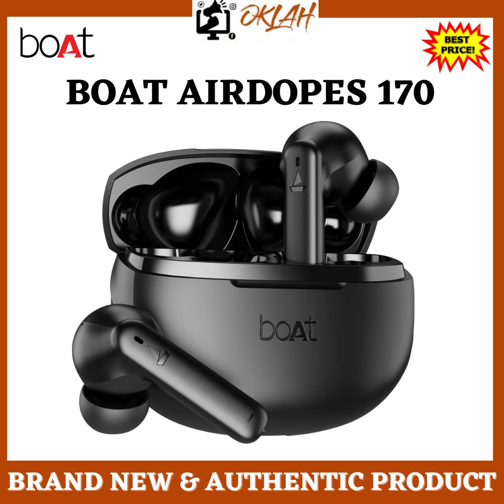 boAt Airdopes 170 TWS Earbuds with 50H Playtime | Brand New With ...