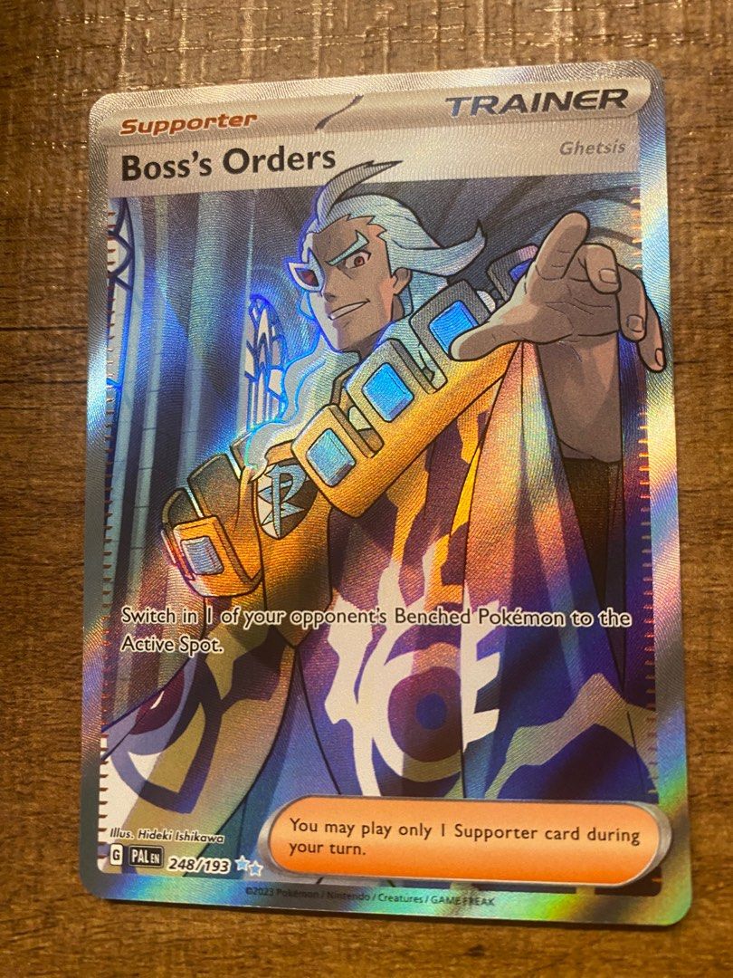 Boss’s Orders - 248/193 (SV02 ) Paldea Evolved, Hobbies & Toys, Toys ...