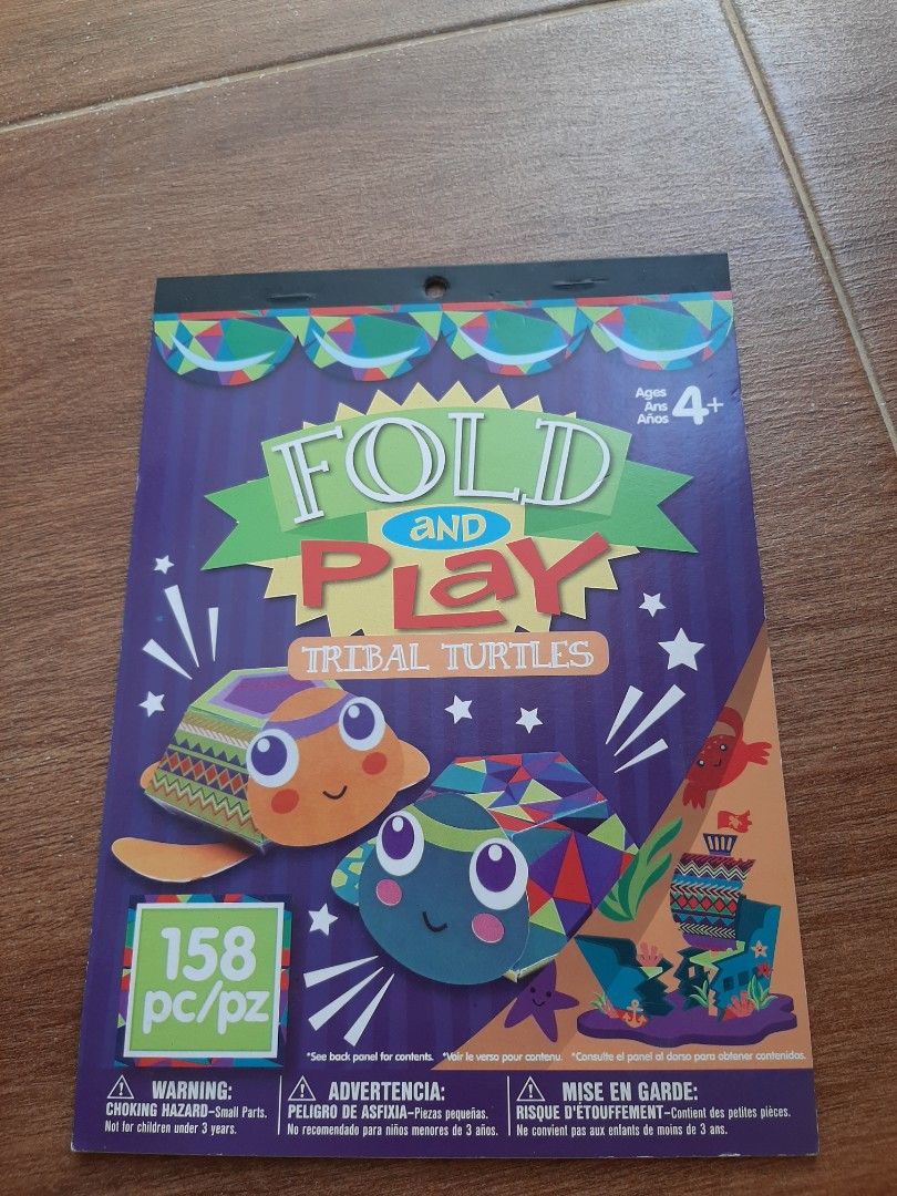 Buku fold and play tribal turtles, Buku & Alat Tulis, Buku Anak-Anak di ...