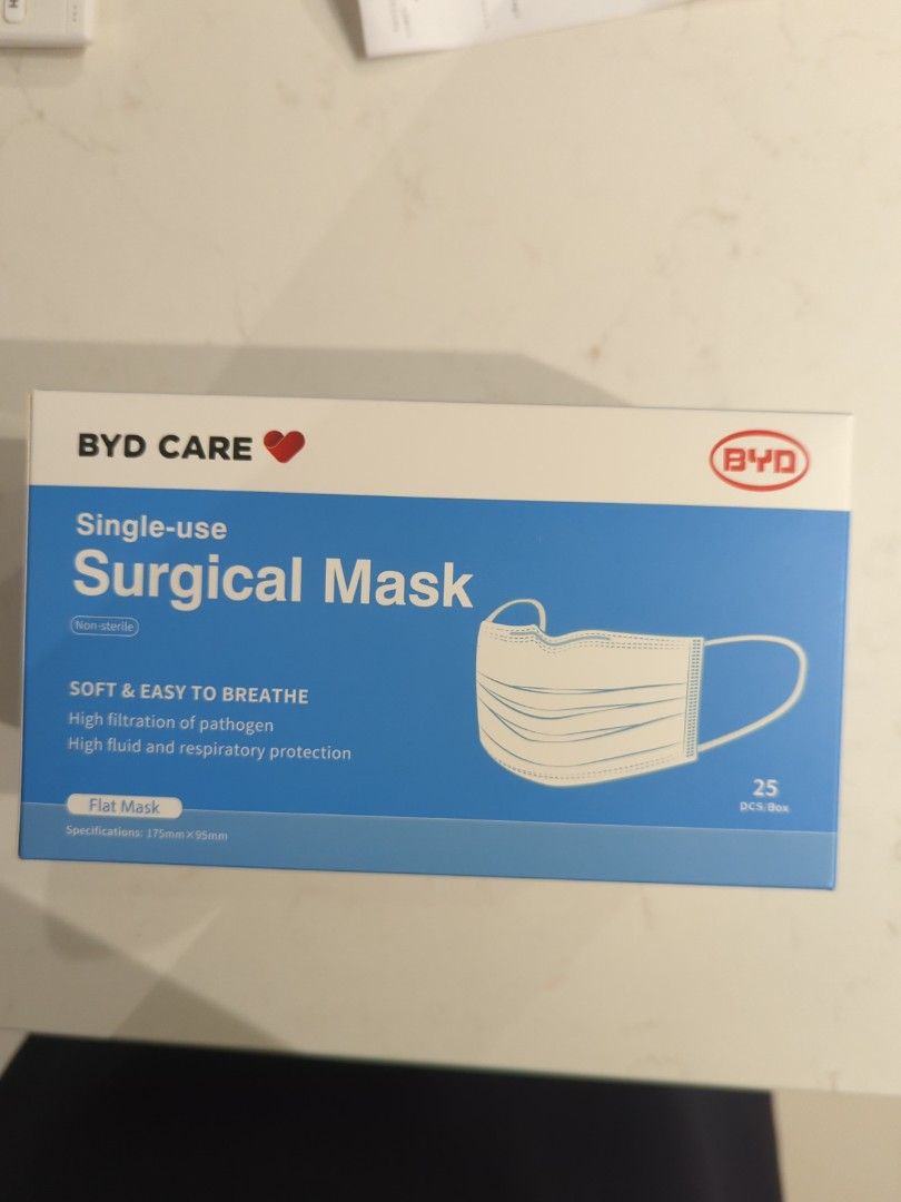 BYD Surgical mask, Health & Nutrition, Face Masks & Face Shields on ...