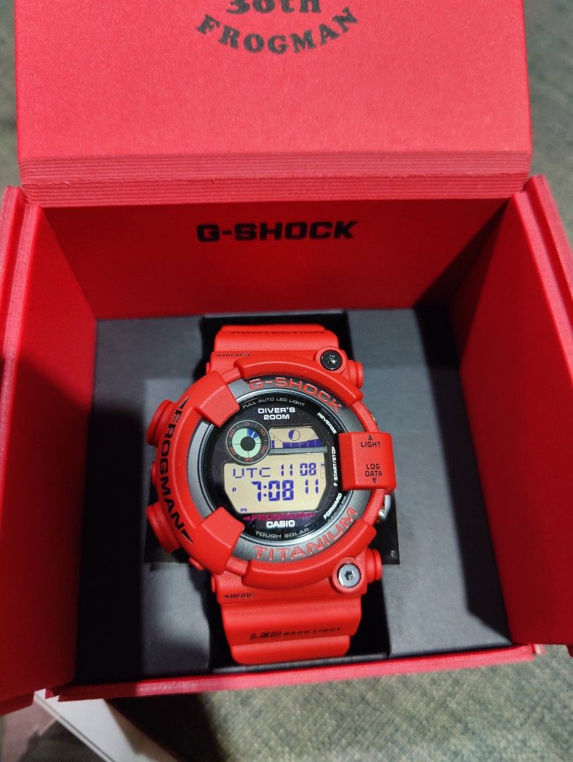 Casio G-Shock Frogman 30th anniversary GW-8230NT-4 RED 100% ORIGINAL ...
