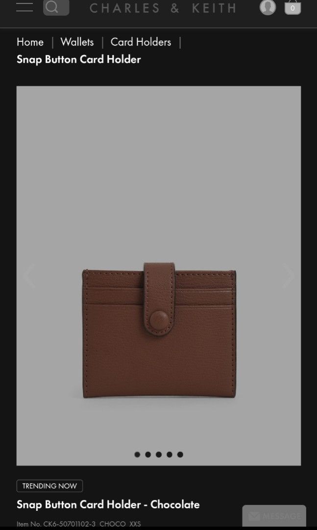 Charles & Keith Card Holder, Women's Fashion, Bags & Wallets, Wallets ...