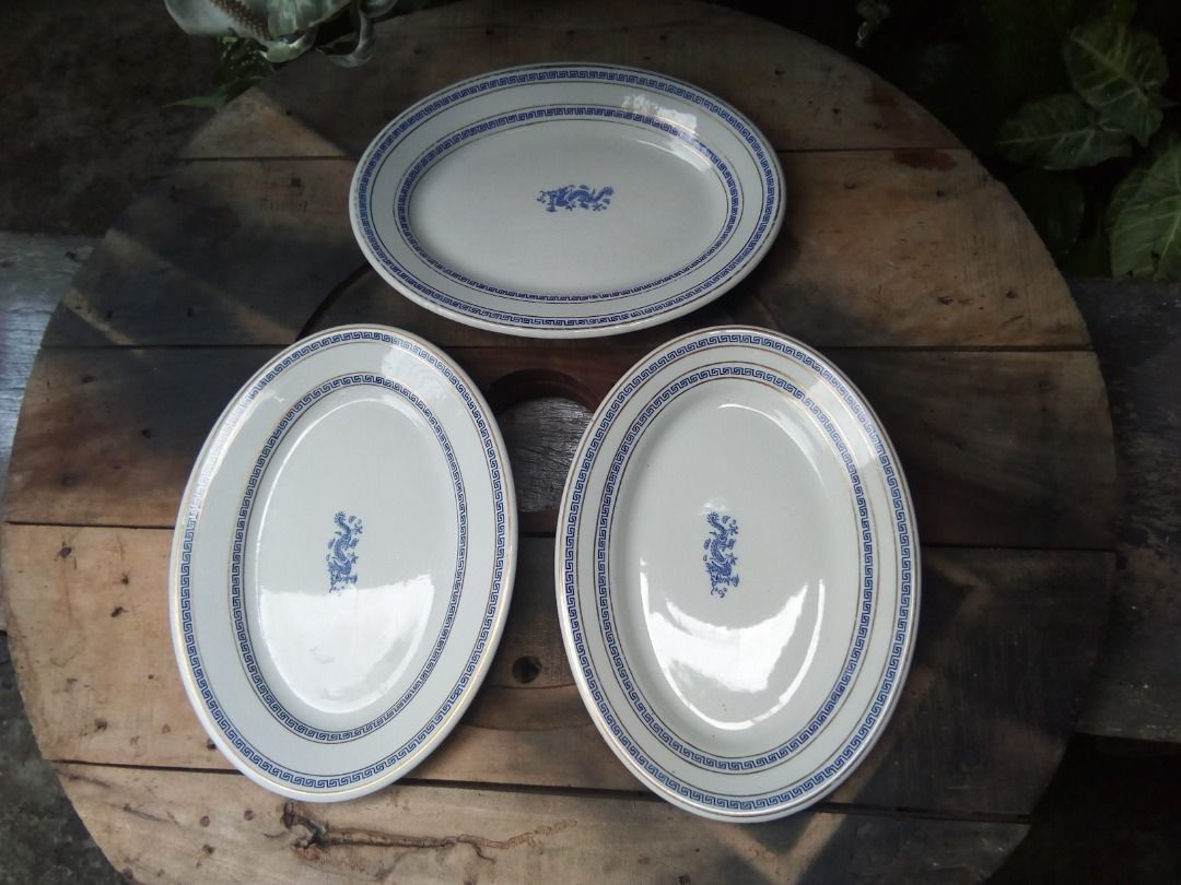 Collectible Vintage Dunn Bennett Oval Platters (A Member of Royal ...