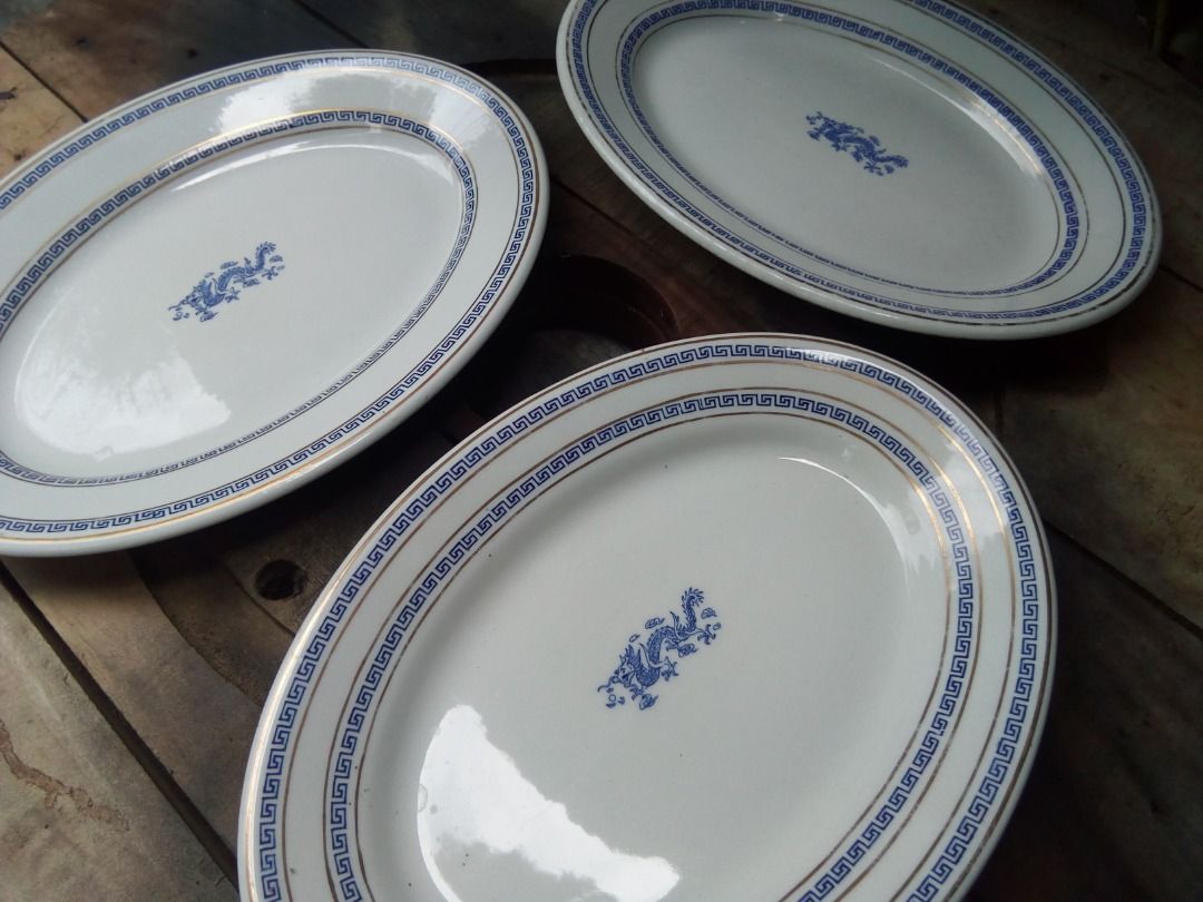 Collectible Vintage Dunn Bennett Oval Platters (A Member of Royale ...