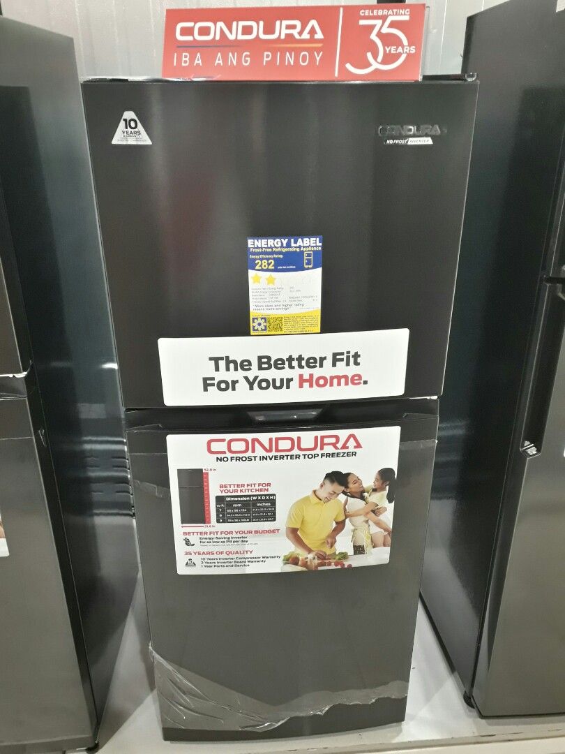 Condura Inverter No-Frost Two Door Refrigerator CNF198i CNF217i CNF268i ...