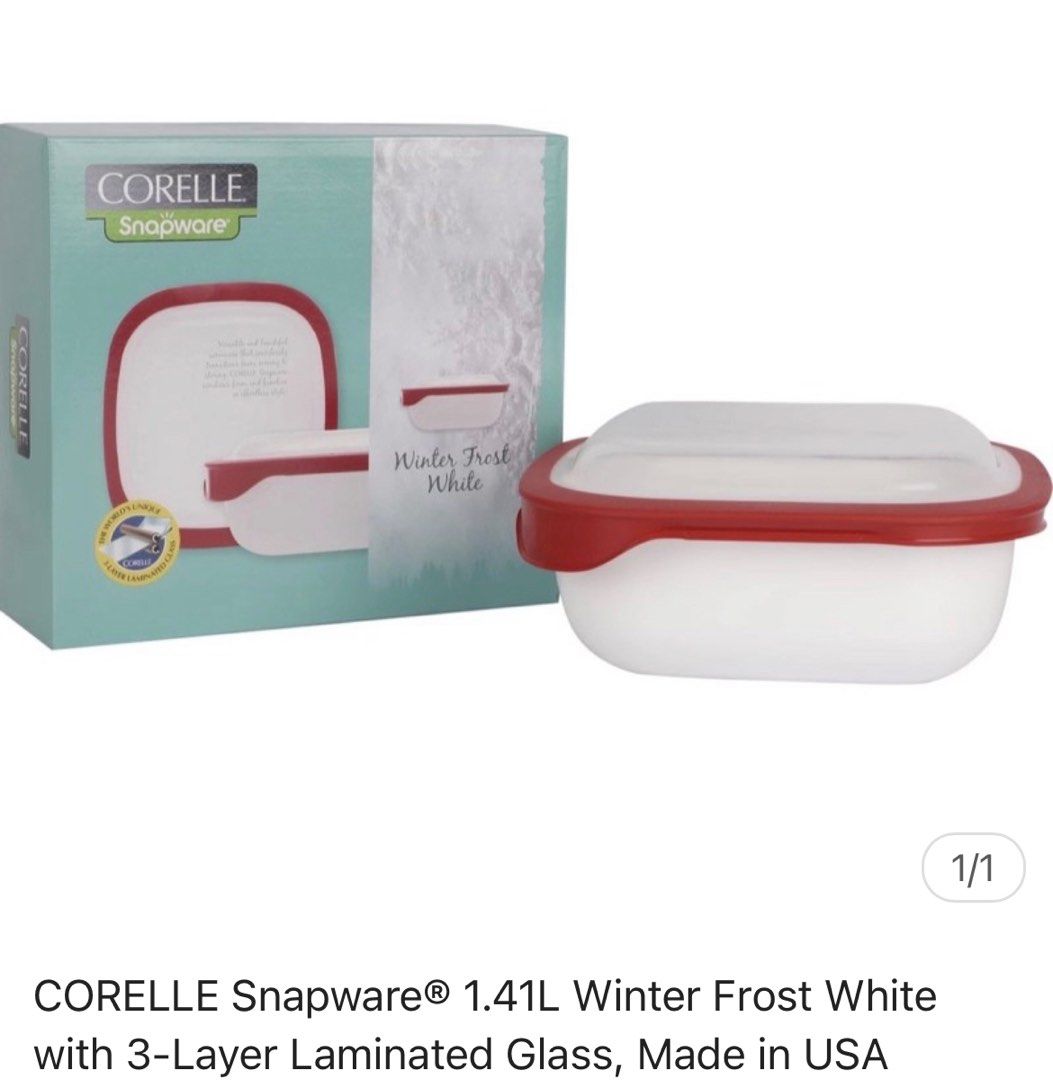 Corelle Snapware Tupperware Containers, Furniture & Home Living ...
