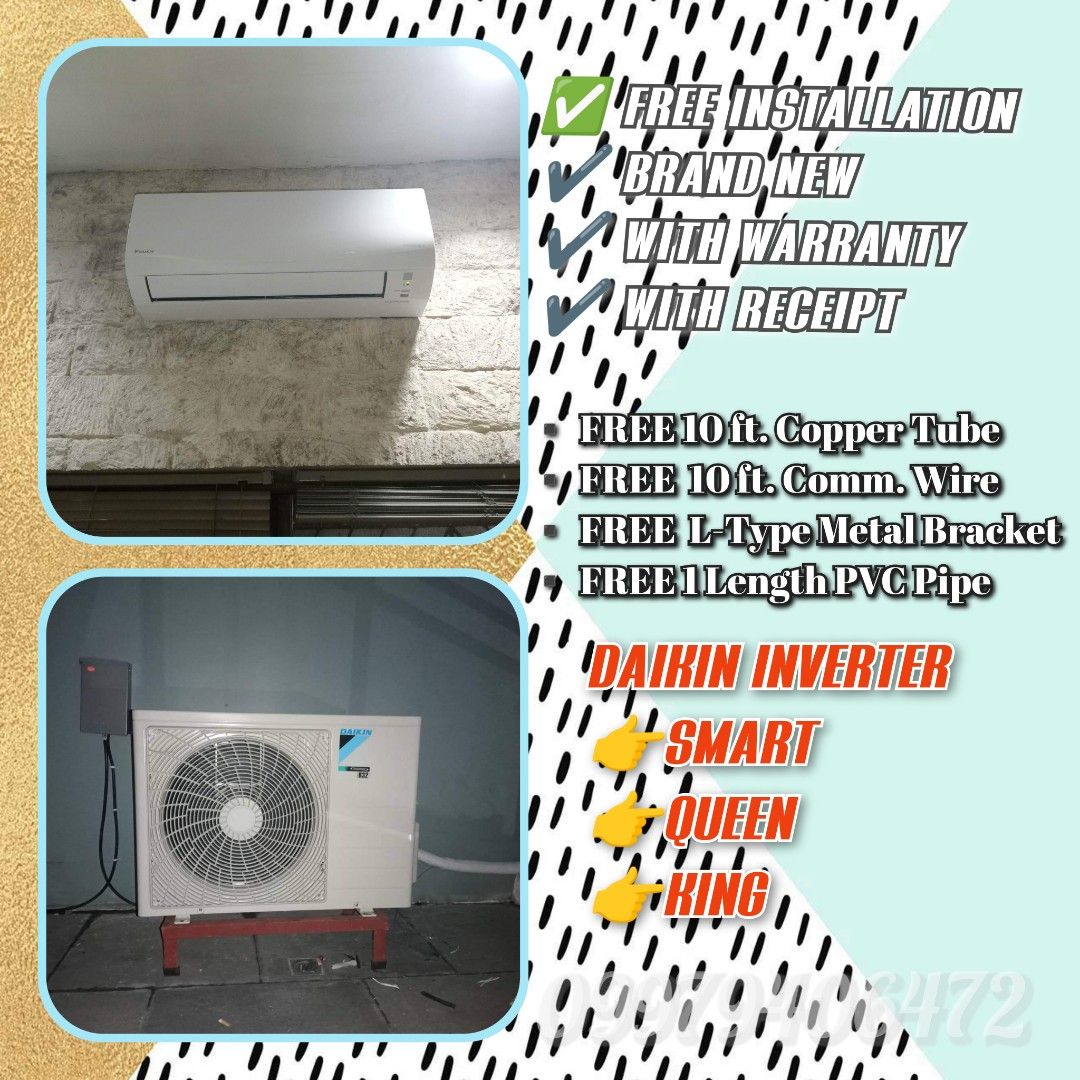Daikin Smart Inventer Split Type With Free Installation, TV & Home ...