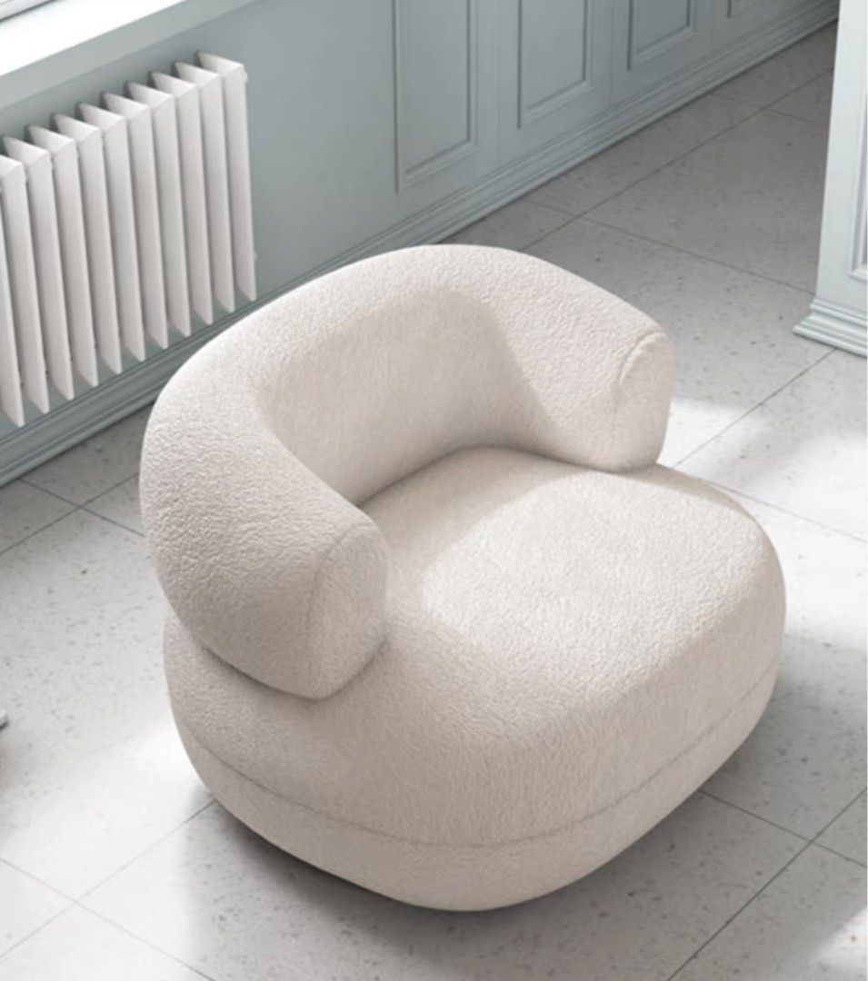 DARLO Modern Boucle Lounge Chair, Furniture & Home Living, Furniture ...