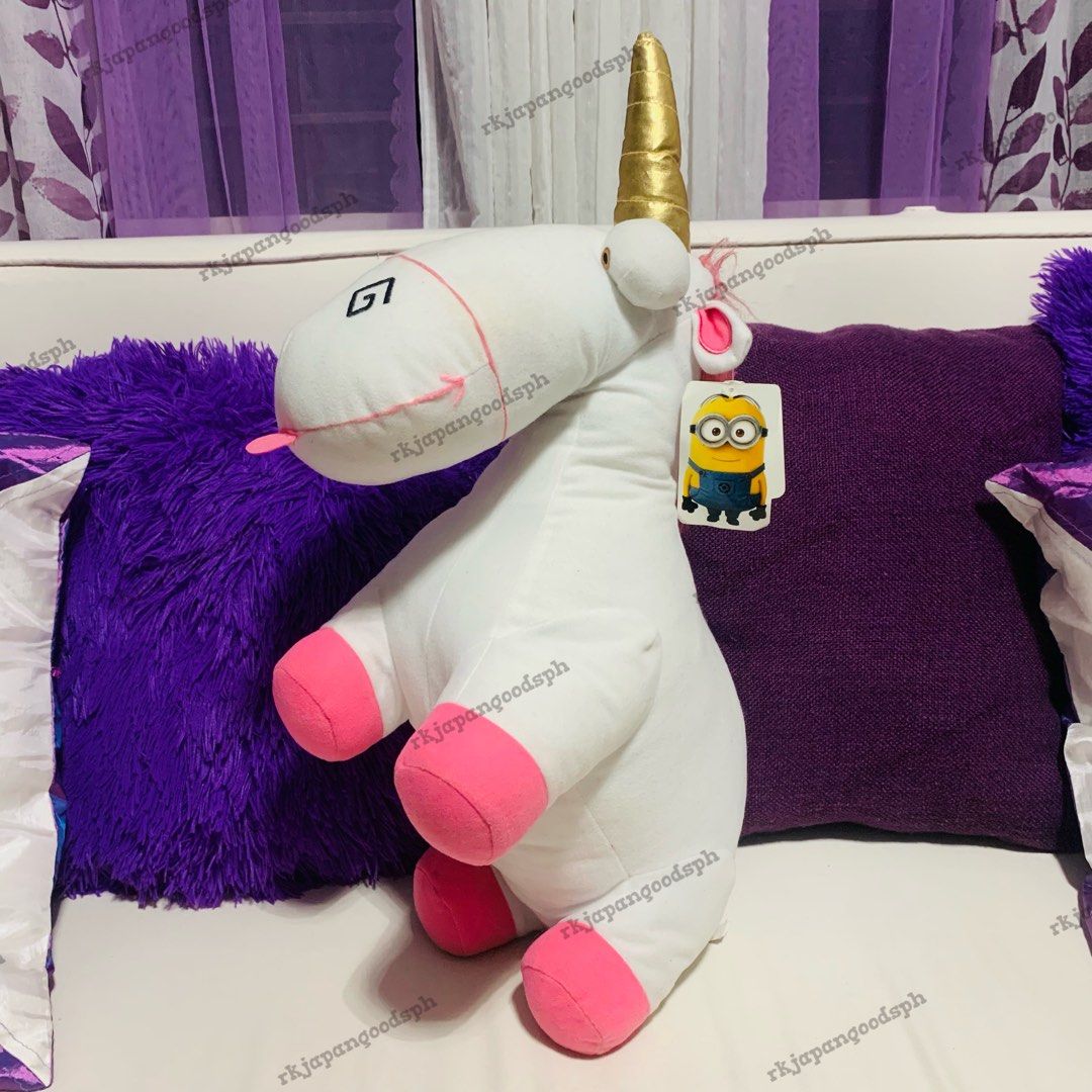 Despicable Me Agnes Fluffy Unicorn Stuffed Toy Plush, Hobbies & Toys ...