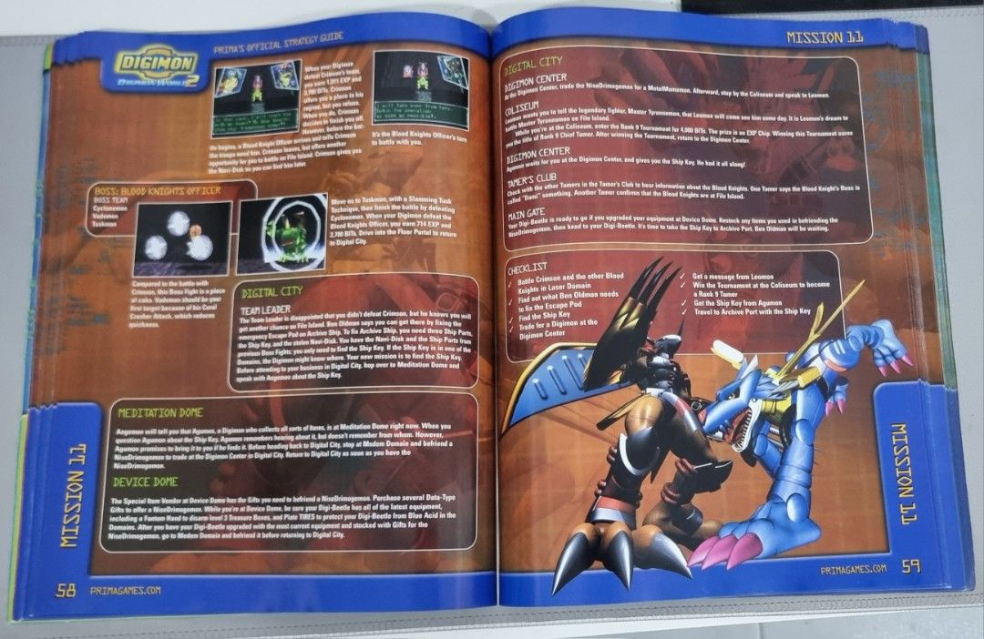 Digimon World 2 Guide Book (PS1) (2001), Hobbies & Toys, Memorabilia ...