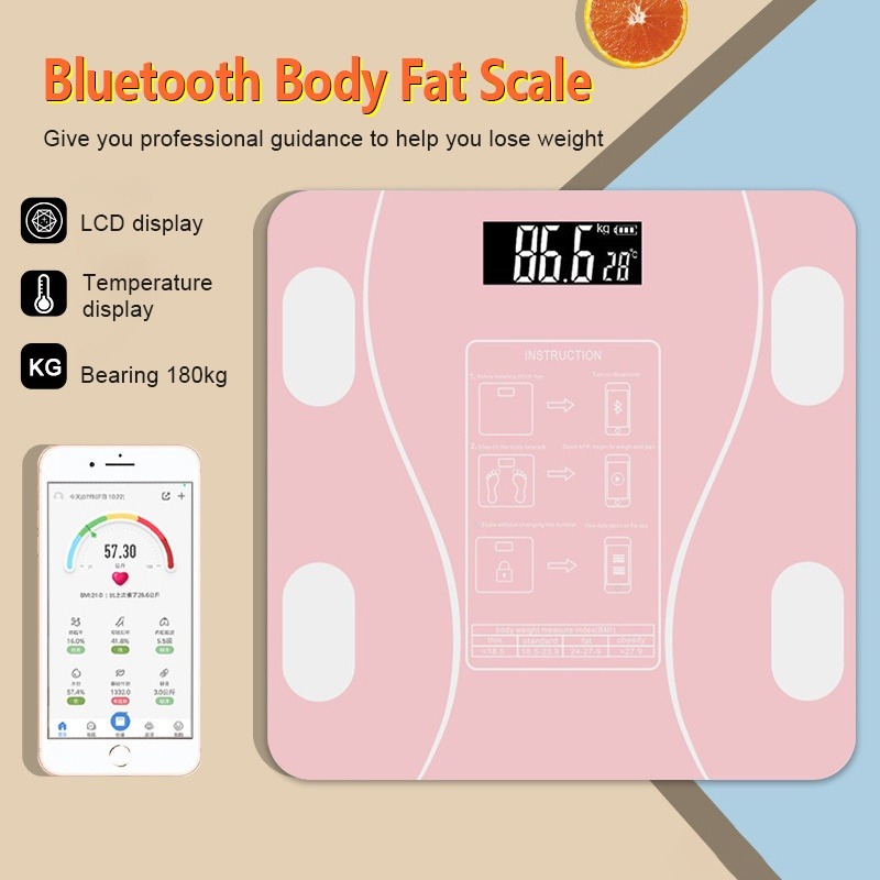 Digital Smart Scale Bluetooth Body Scale Weight Scale Fat Scale BMI ...