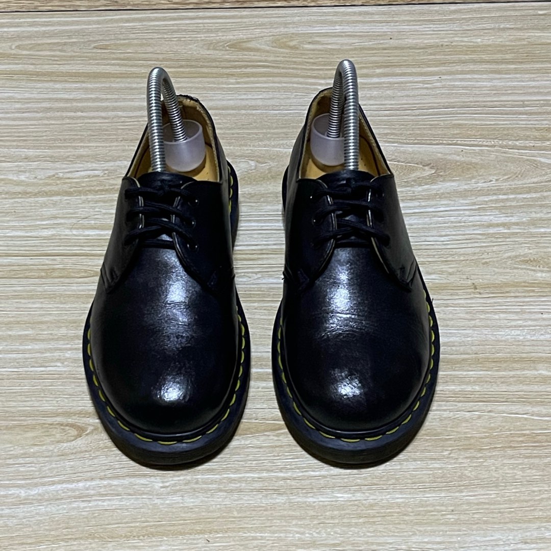 Dr. Martens 1461 - Nappa Leather Yellow Stitched (UK4), Women's Fashion, Footwear, Boots on ...