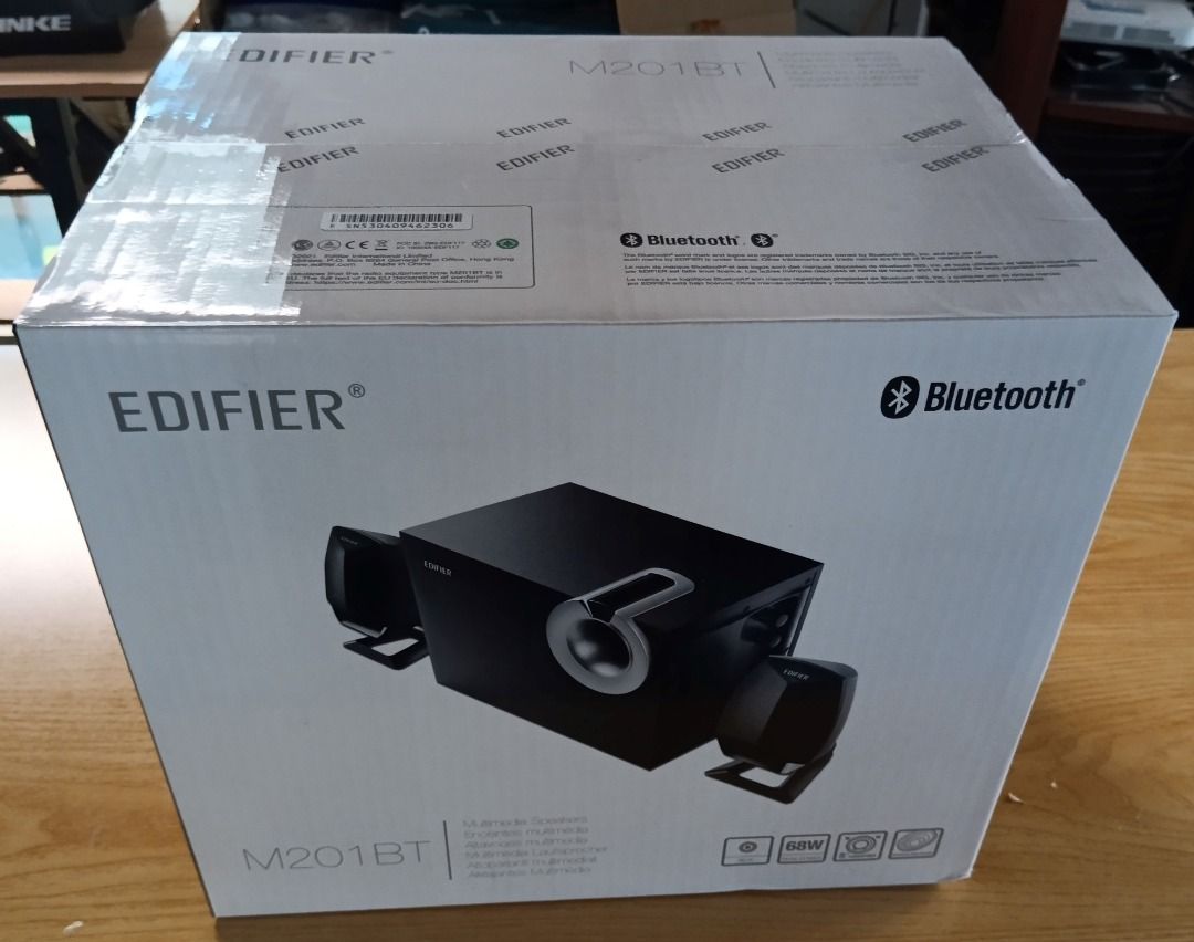 Edifier M201BT Bluetooth Multimedia Speaker with Subwoofer and Stand ...