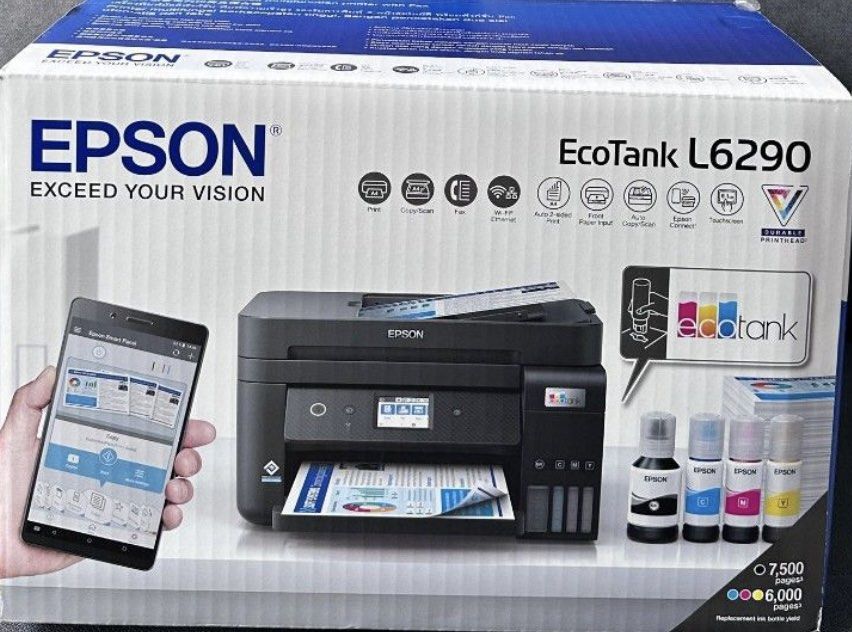 Epson ecotank L6290 with free extra ink bottles, Computers & Tech ...