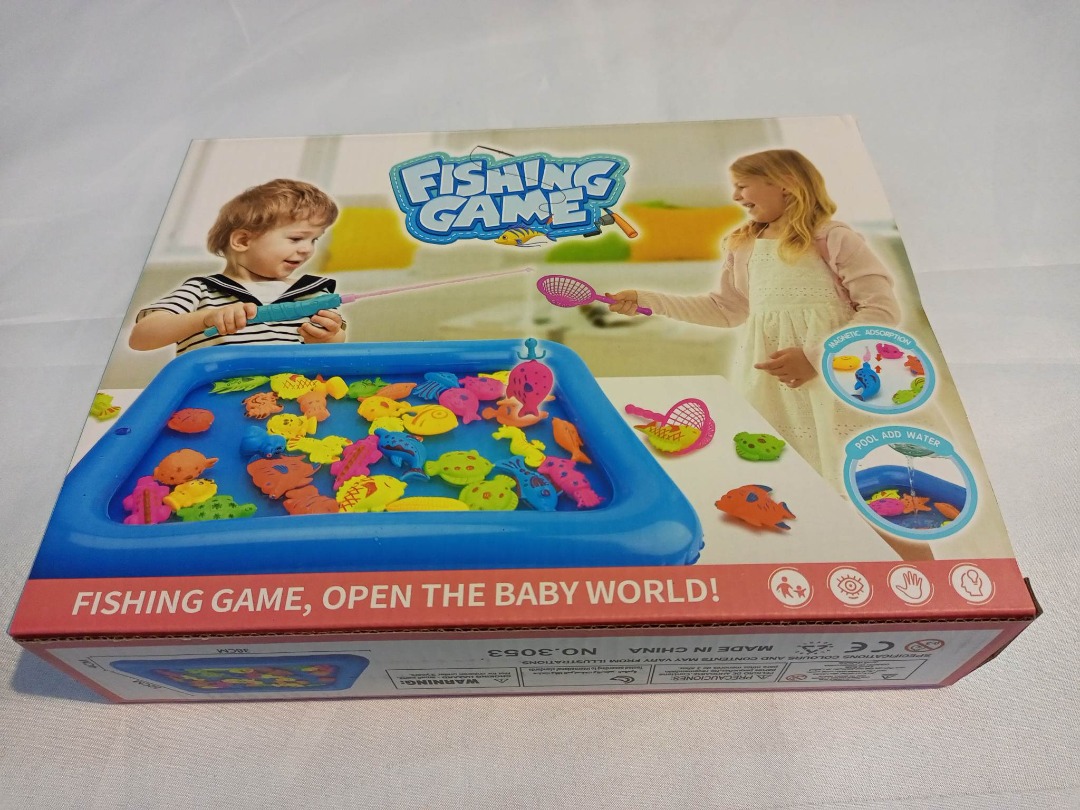 Fishing Game Sea Creatures Inflatable Pool Fishing 3 years Christmas ...