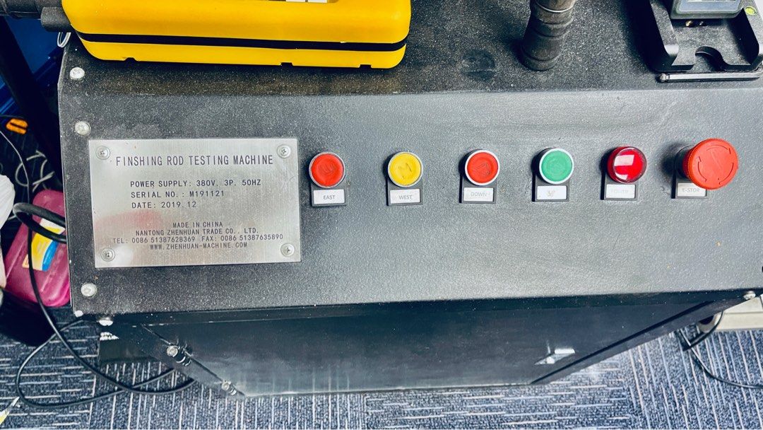 Fishing rod testing machine with load reader, Computers & Tech, Office ...