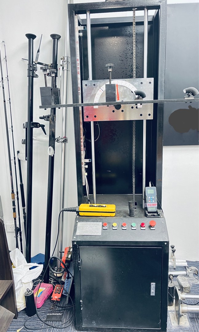 Fishing rod testing machine with load reader, Computers & Tech, Office ...
