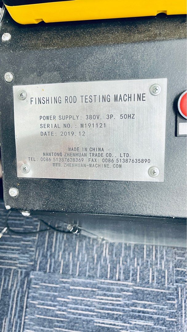 Fishing rod testing machine with load reader, Computers & Tech, Office ...