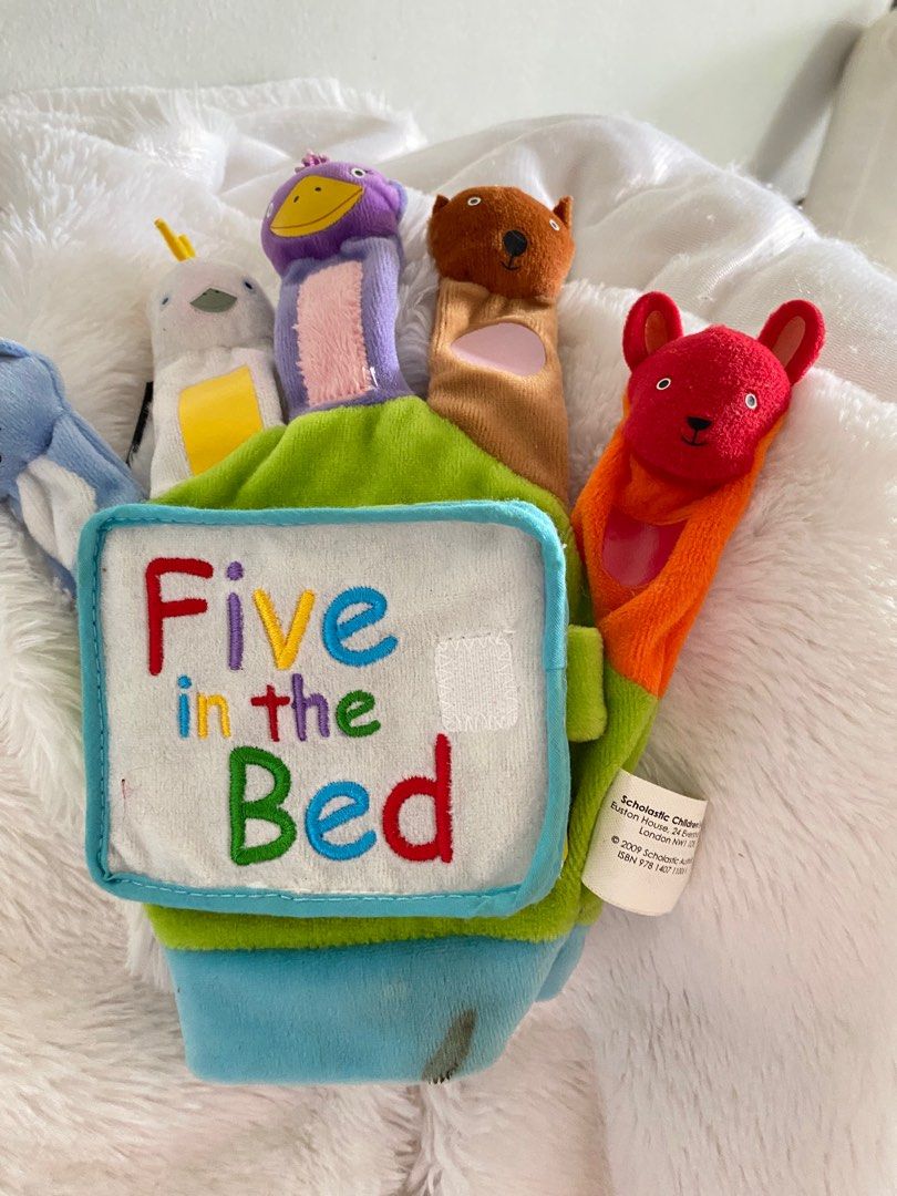Five in the bed Book and Finger puppet on Carousell